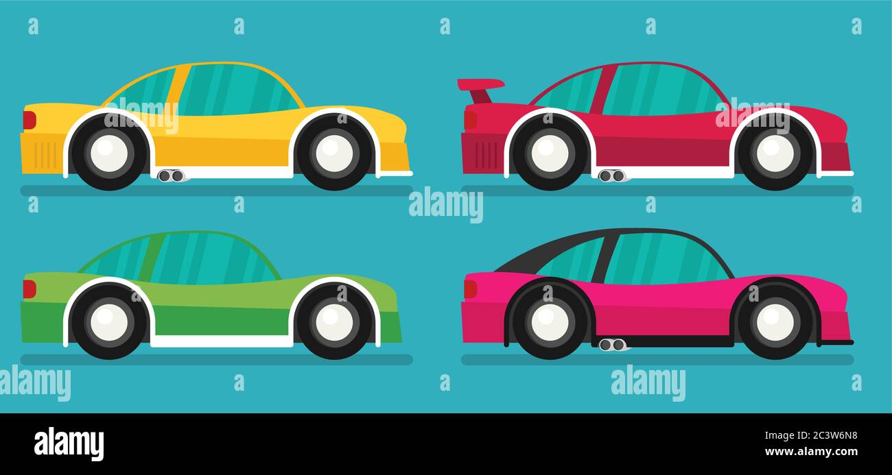 Car flat vector Stock Vector Image & Art - Alamy