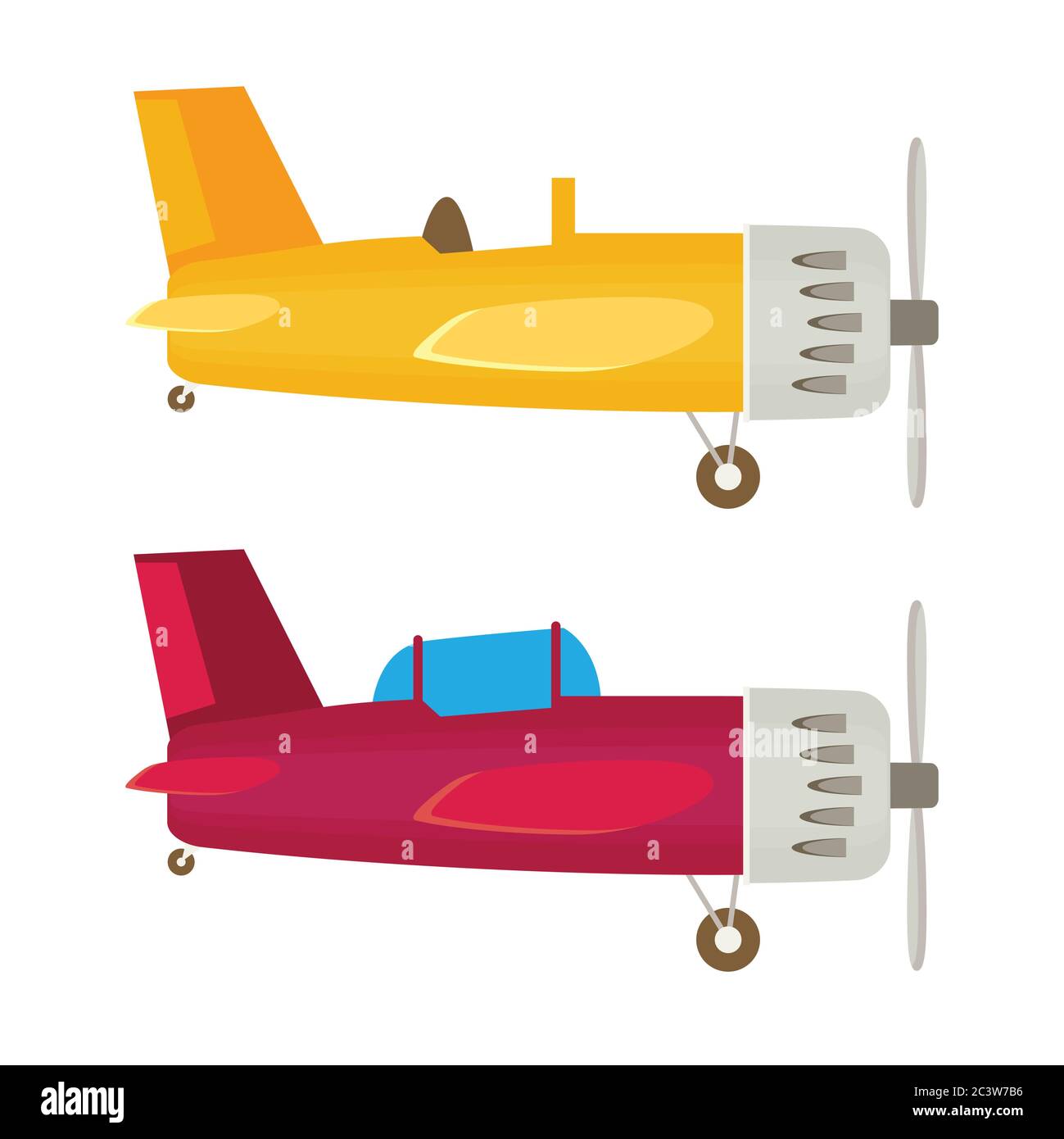 Airplane flat vector Stock Vector Image & Art - Alamy