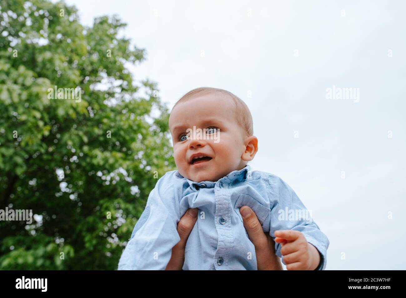 Boy rising his eyes hi-res stock photography and images - Alamy