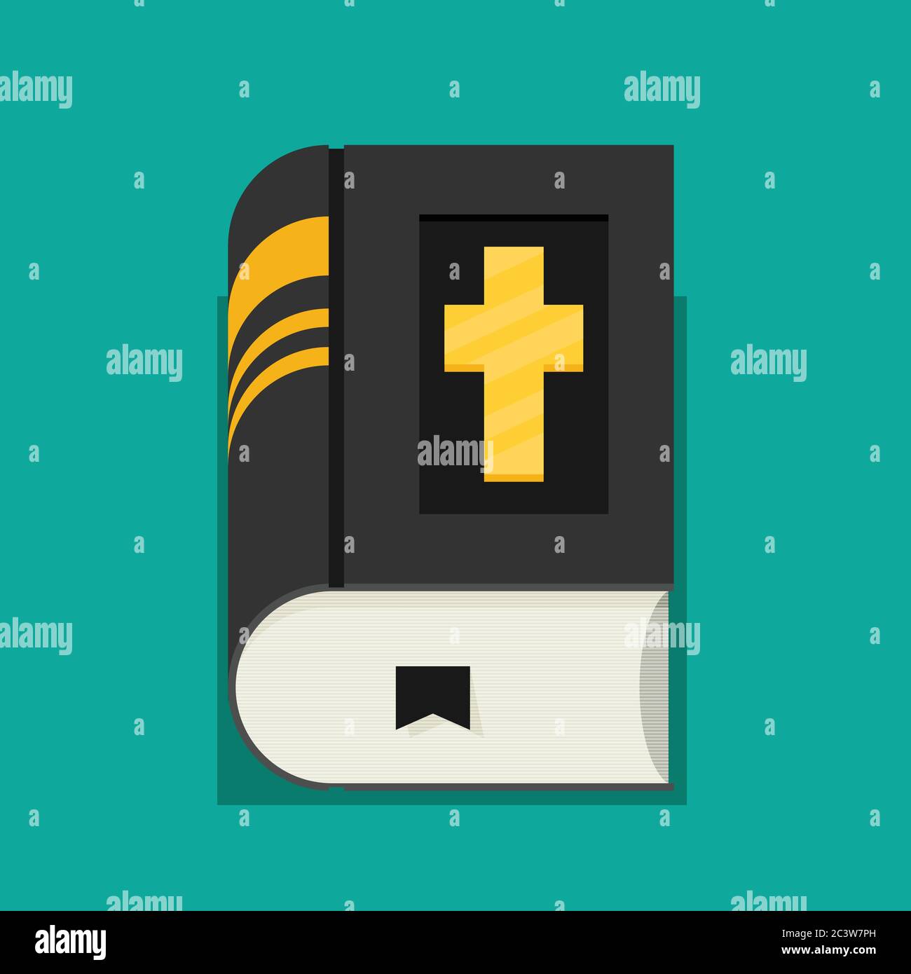 Flat illustration of bible vector Stock Vector Image & Art - Alamy