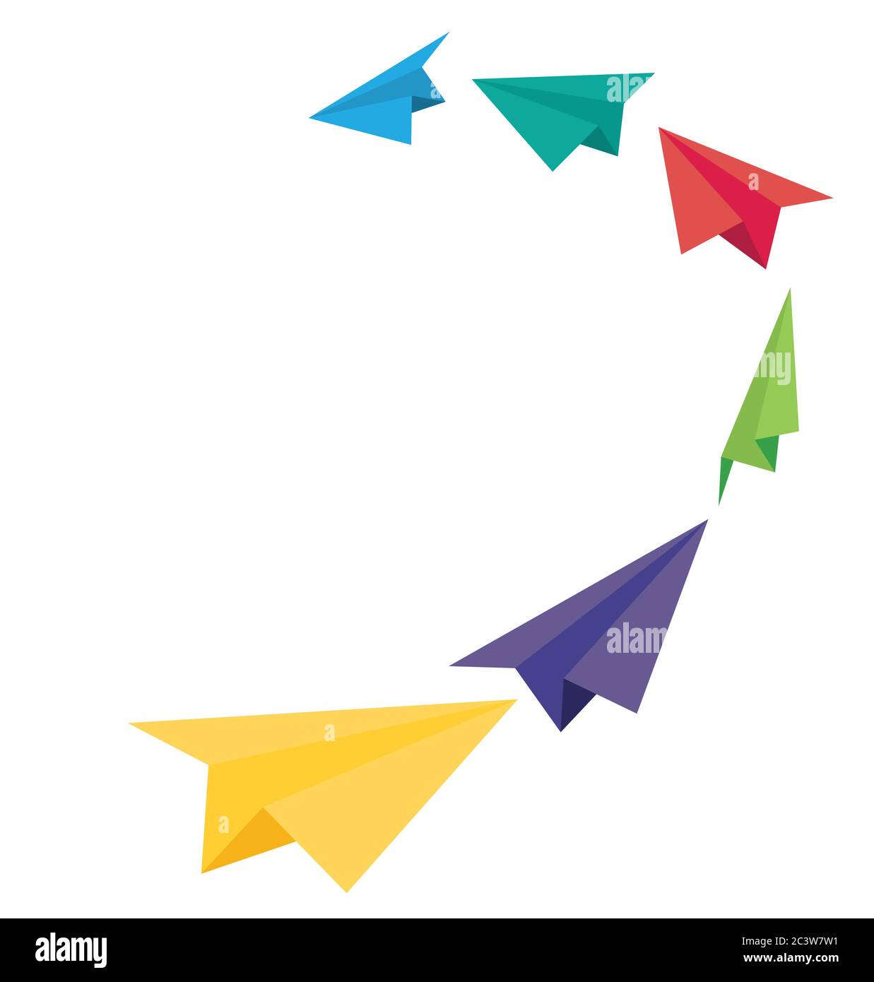 Vector paper plane icons Stock Vector Image & Art - Alamy