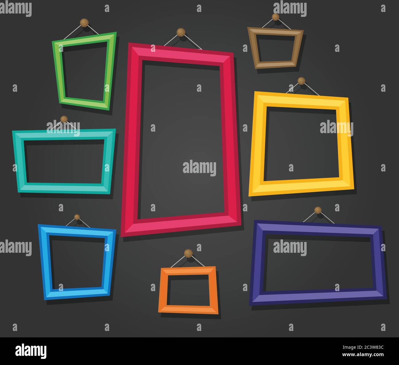 Cartoon Photo Picture Painting Drawing Frame Stock Vector Image & Art ...