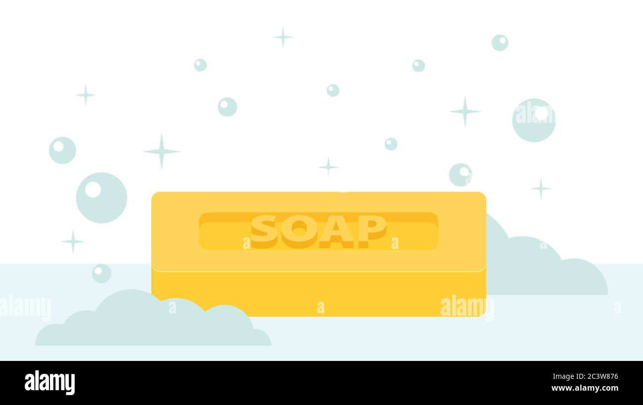 Vector cartoon flat style rectangular soap vector icon Stock Vector Image & Art - Alamy