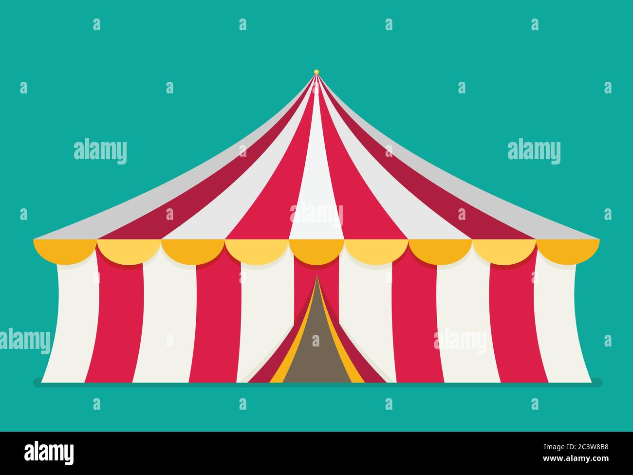 Circus tent vector, flat design Stock Vector Image & Art - Alamy