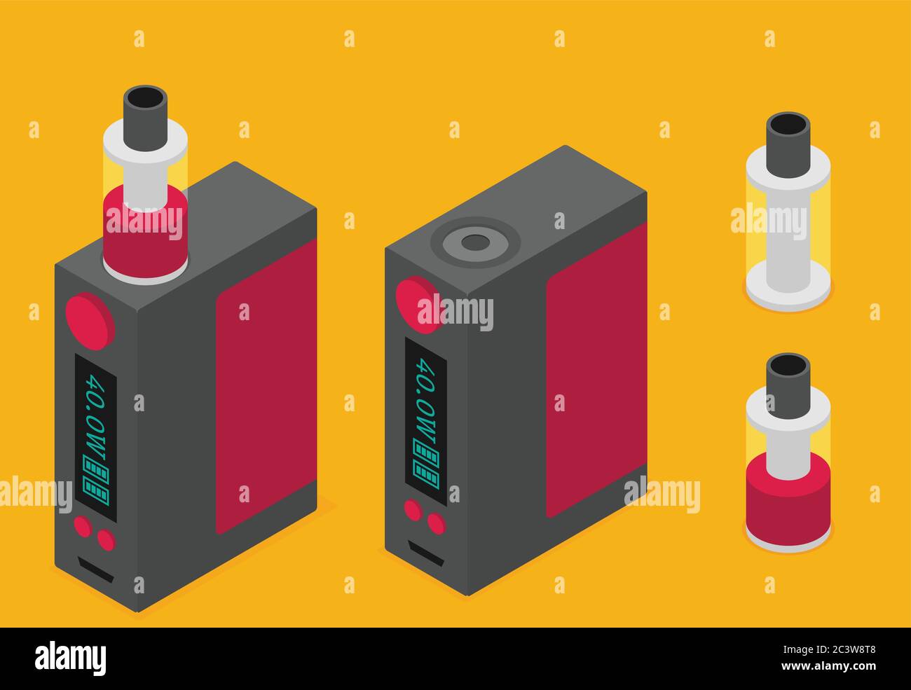 Isometric Icon of Vape device Stock Vector Image & Art - Alamy