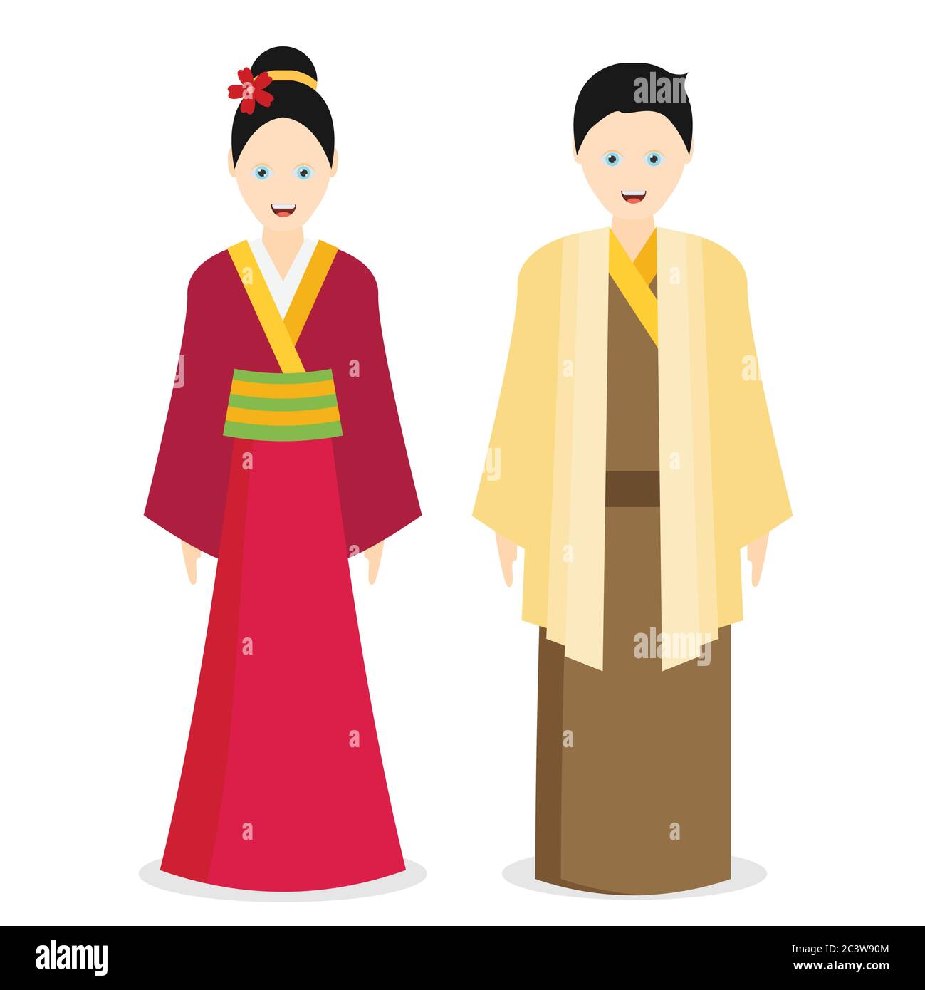 Japanese man kimono Cut Out Stock Images & Pictures - Alamy