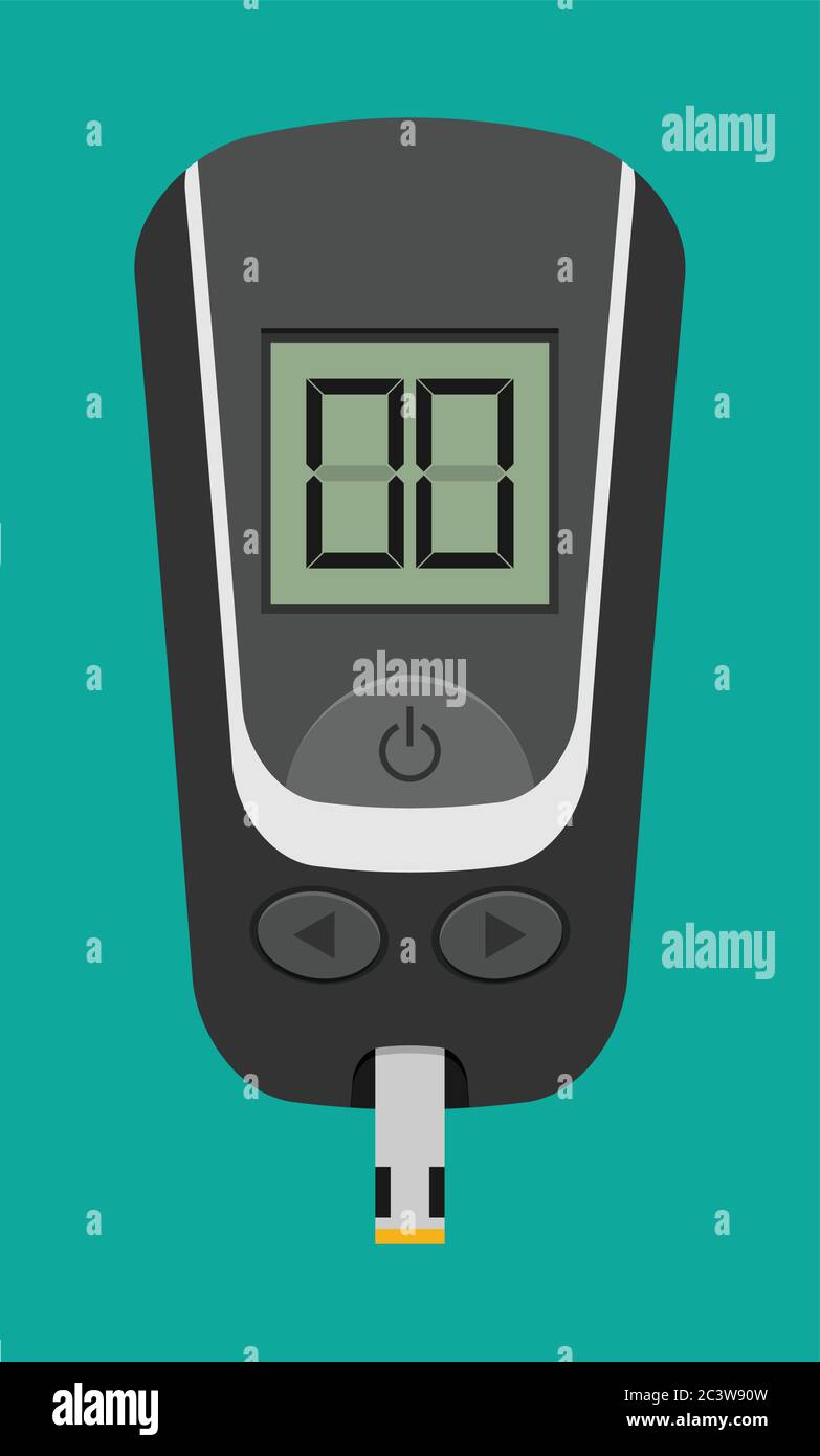 Home glucometer flat vector Stock Vector Image & Art - Alamy