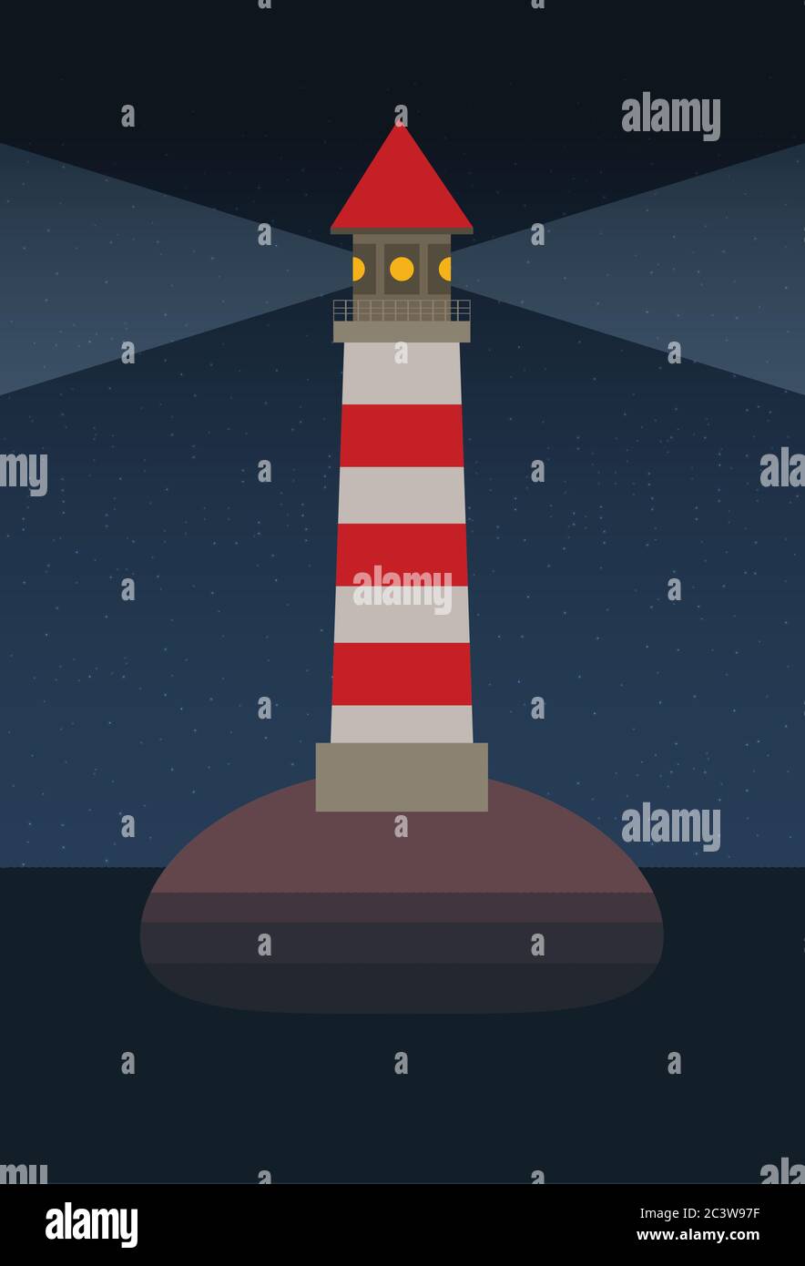 Flat vector lighthouse Stock Vector Image & Art - Alamy