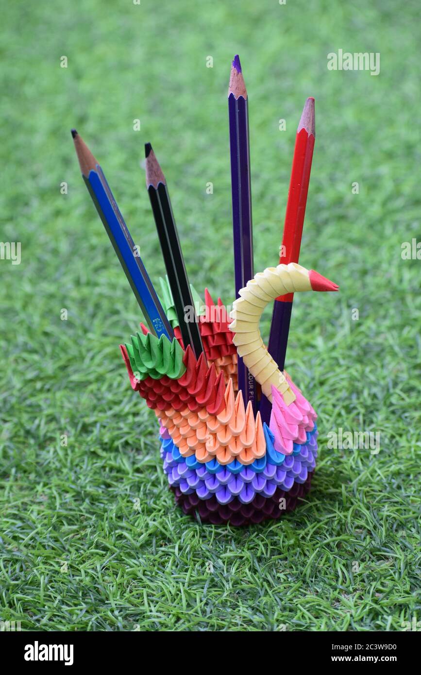 Paper 3D crafts Stock Photo - Alamy