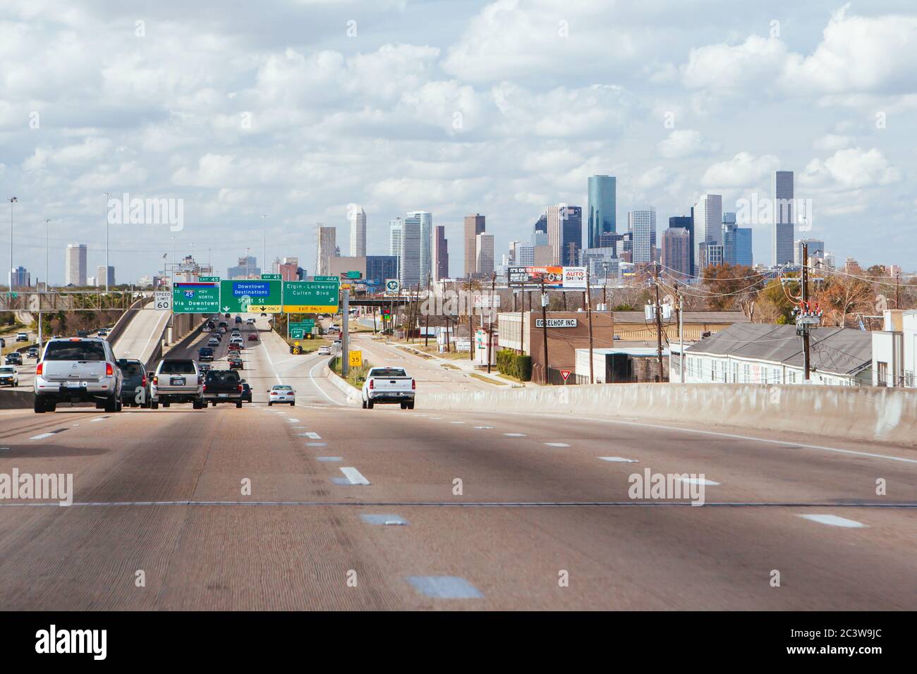 Houston texas road sign hi-res stock photography and images - Alamy