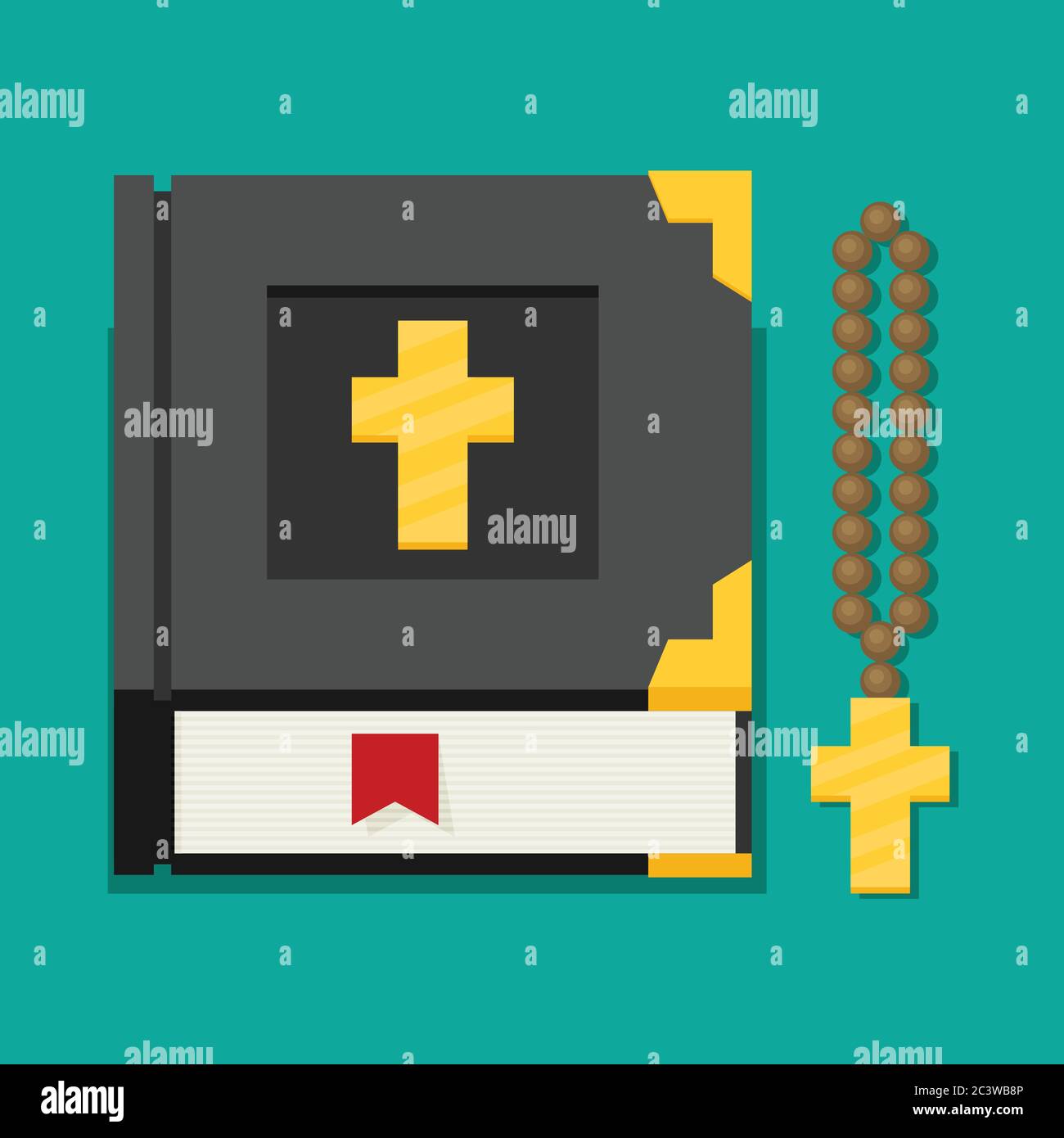 Flat illustration of bible vector Stock Vector Image & Art - Alamy