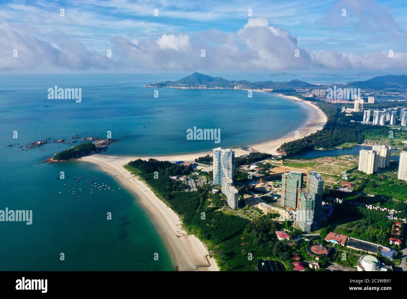 Fuzhou. 19th June, 2020. Aerial photo taken on June 19, 2020 shows a ...