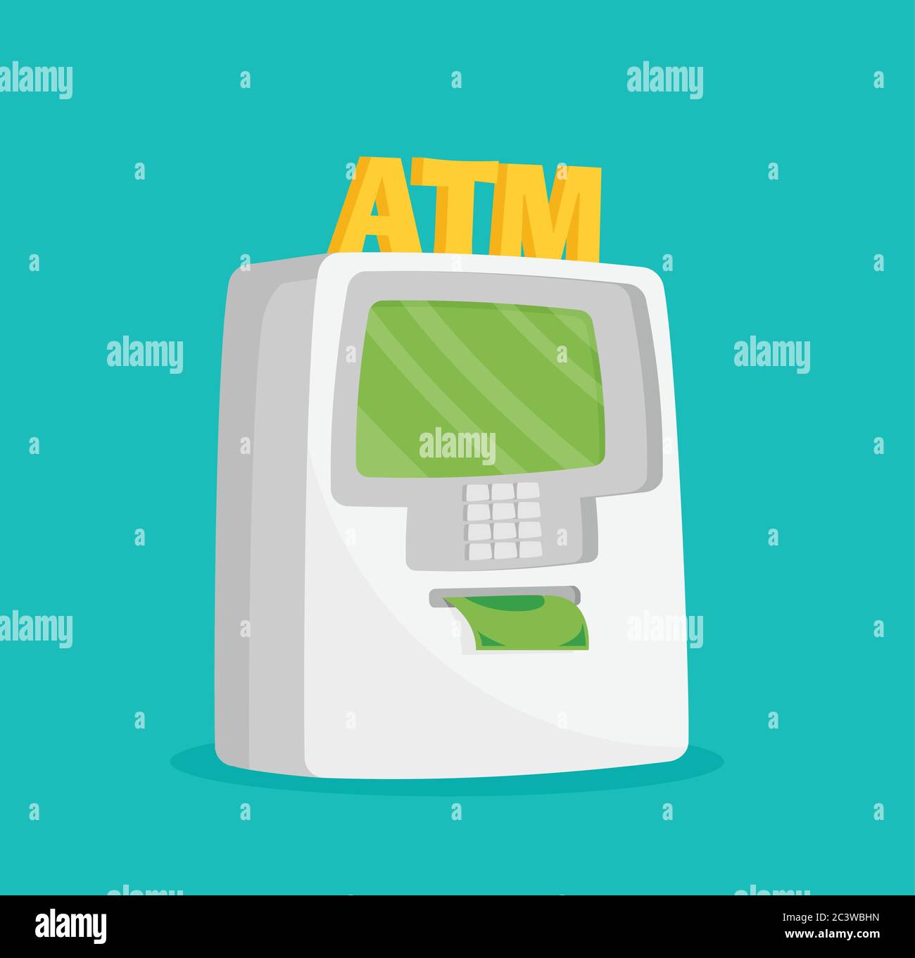 ATM machine - vector illustration Stock Vector Image & Art - Alamy