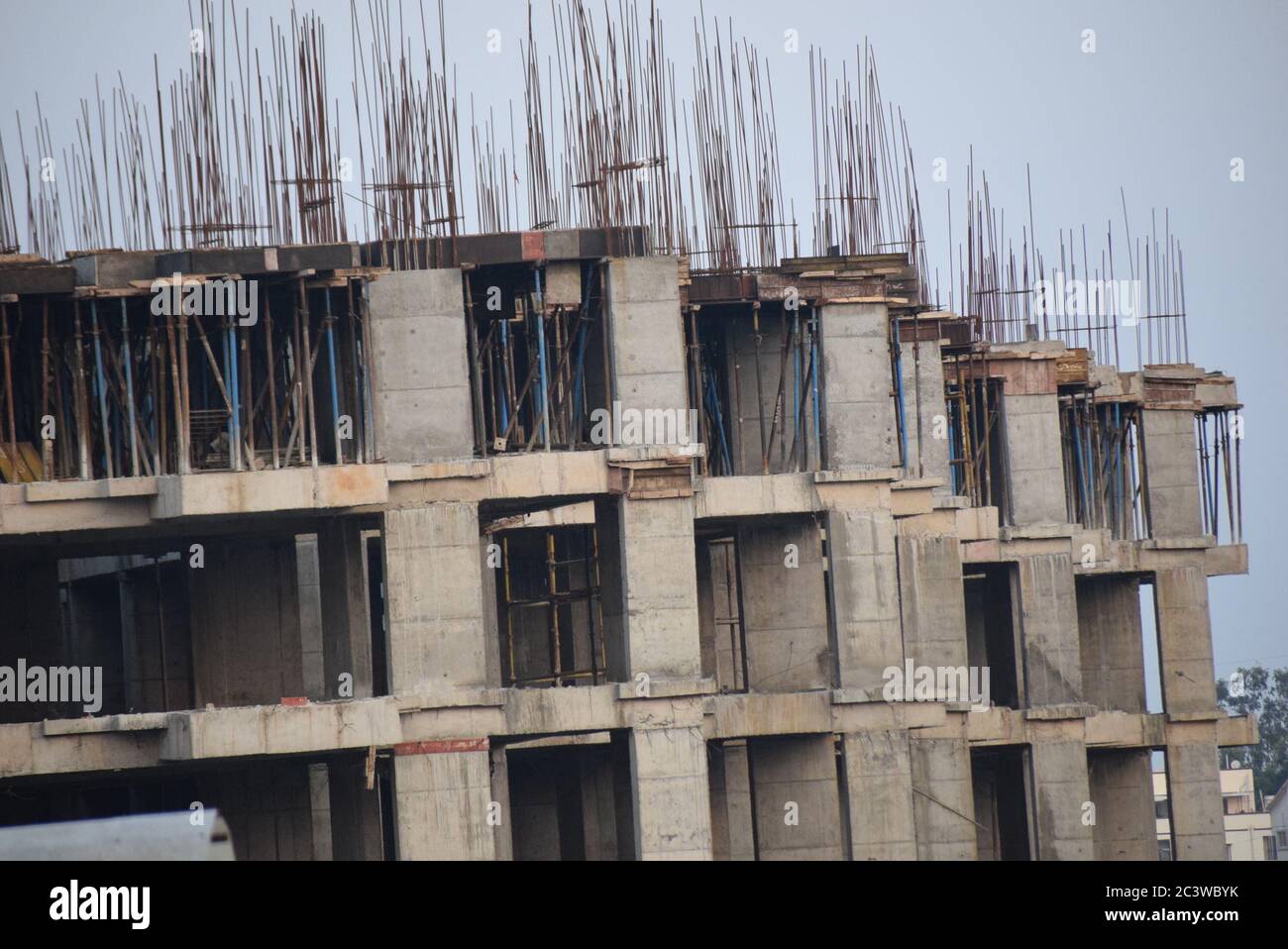 Tall Buildings Under Construction High Resolution Stock Photography and ...