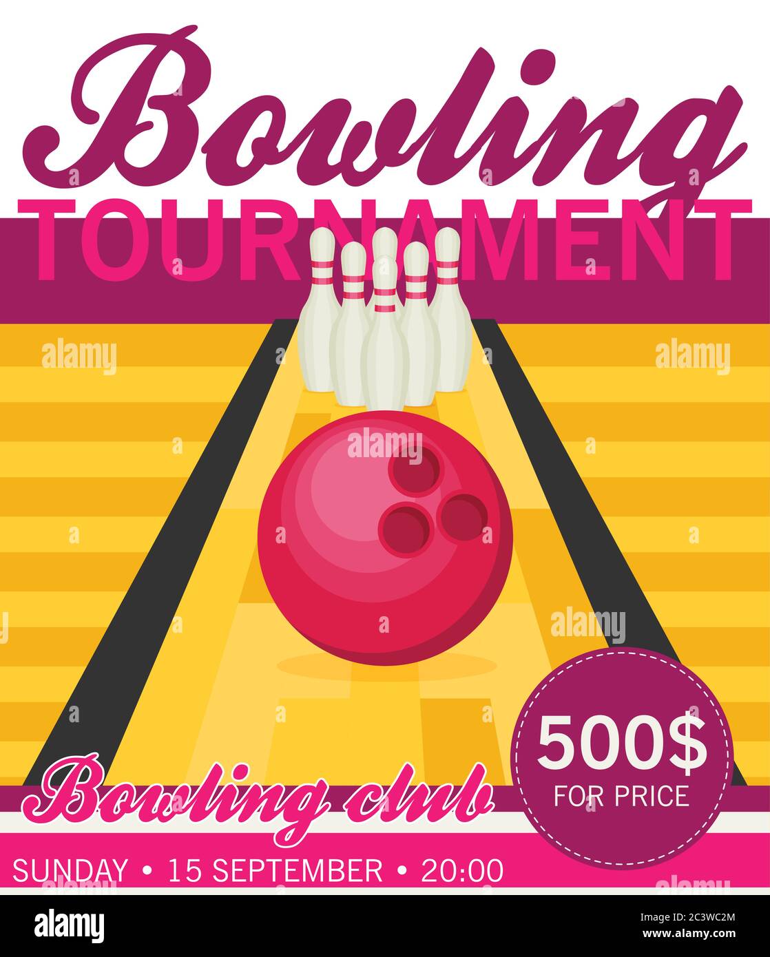 Wii Bowling Tournament Flyer