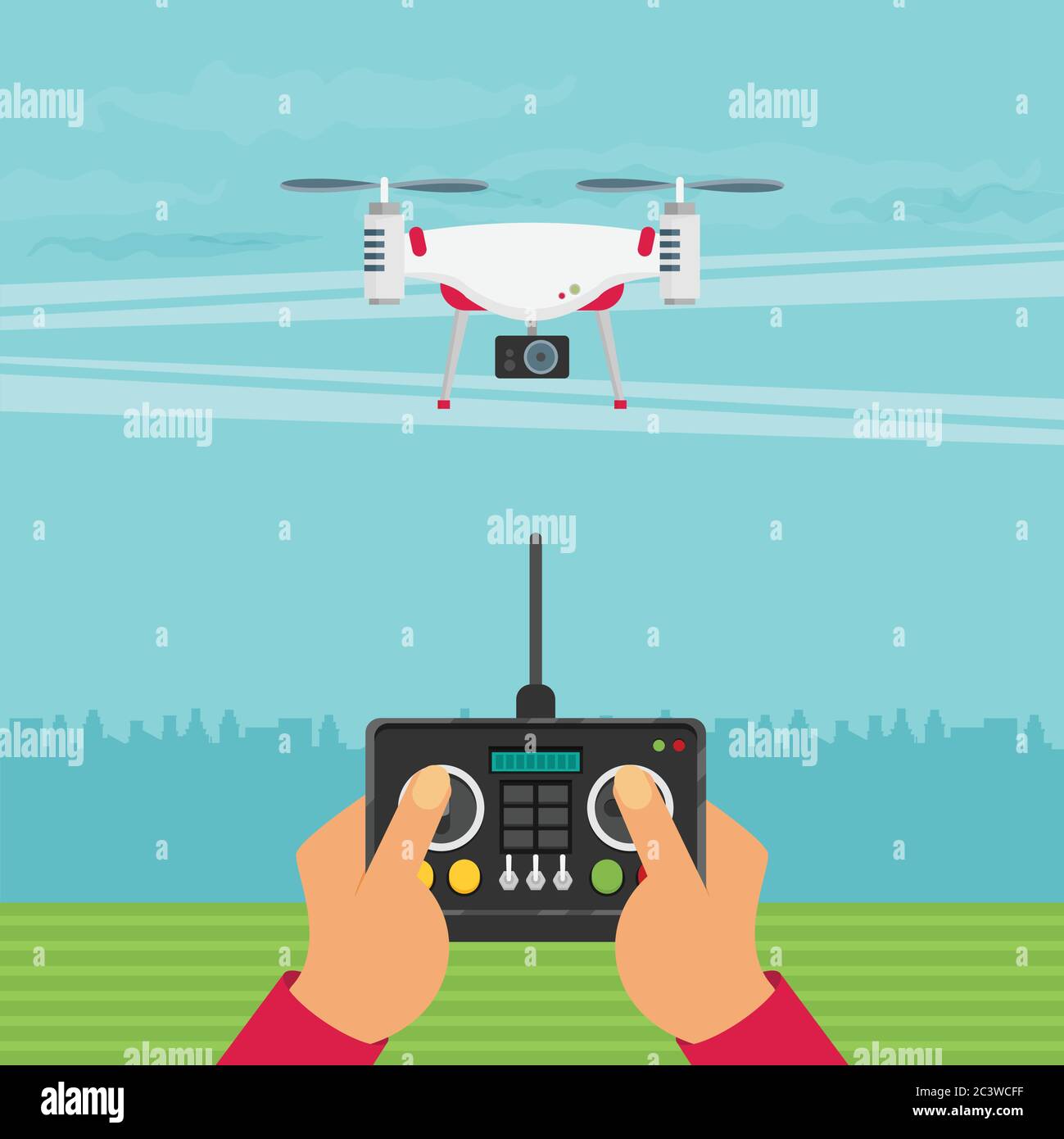 Human drone Stock Vector Images - Alamy