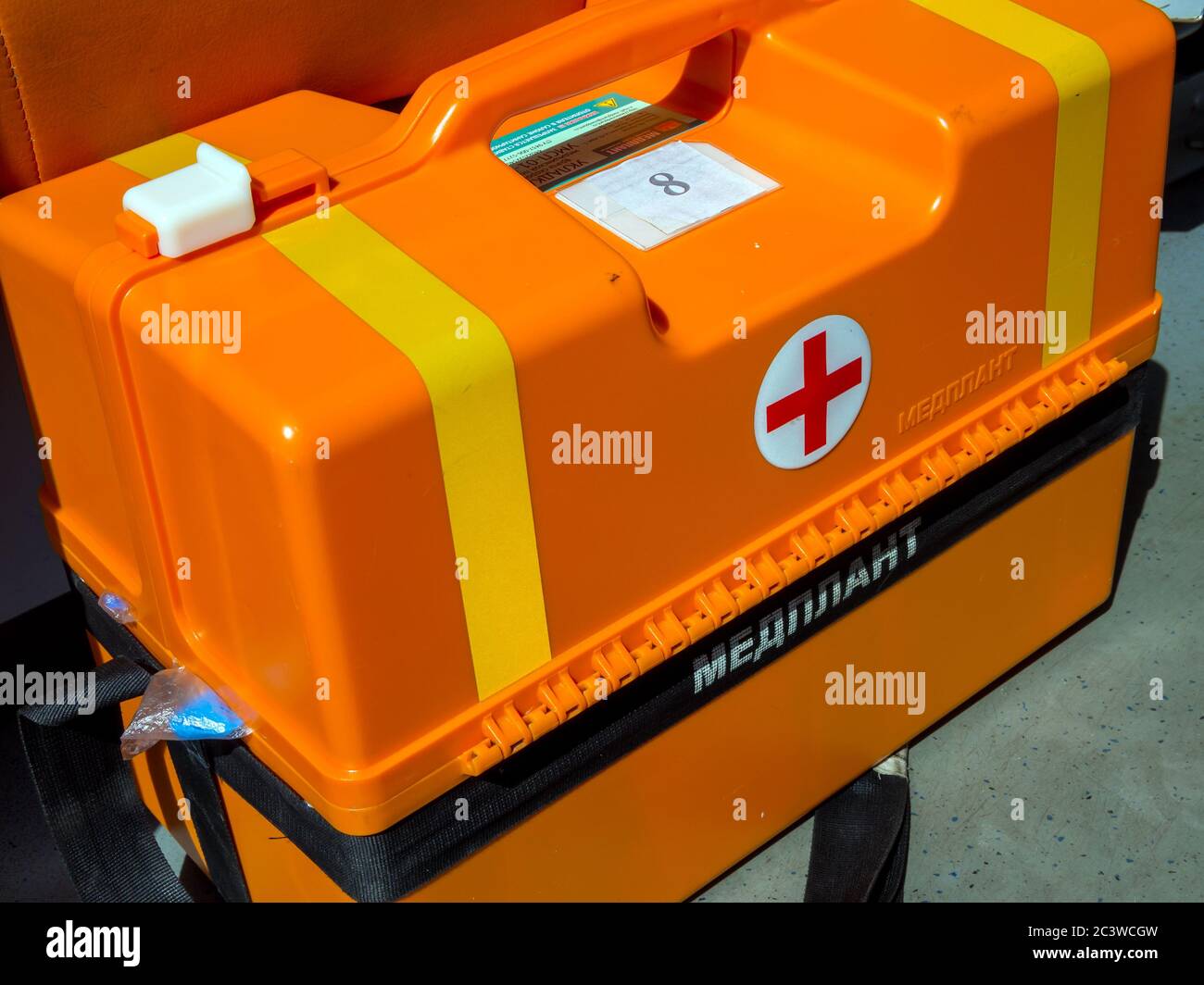 Voronezh, Russia - September 05, 2019: Medical styling kit with ...
