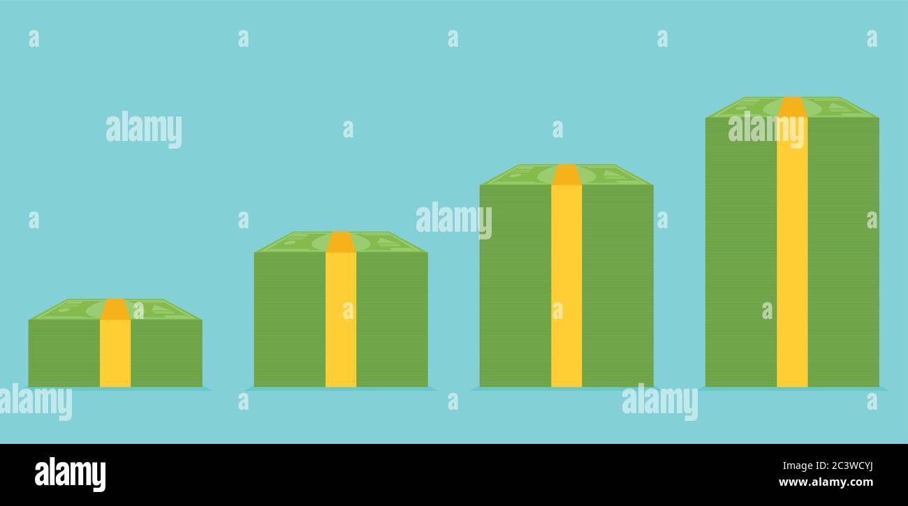 Money stack diagram Stock Vector Images - Alamy