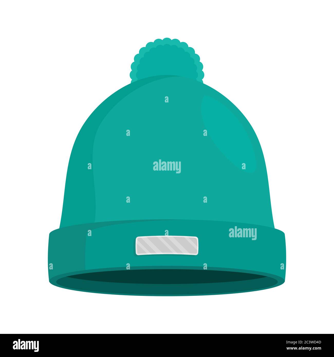 Winter hat isolated flat vector Stock Vector Image & Art - Alamy