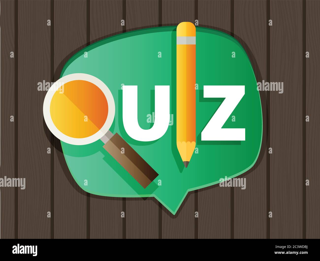 Quiz related concept vector illustration Stock Vector Image & Art - Alamy