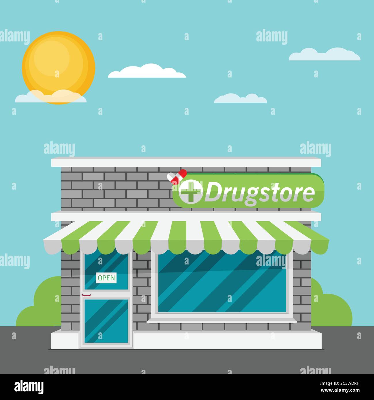 Store apothecary Stock Vector Images - Alamy