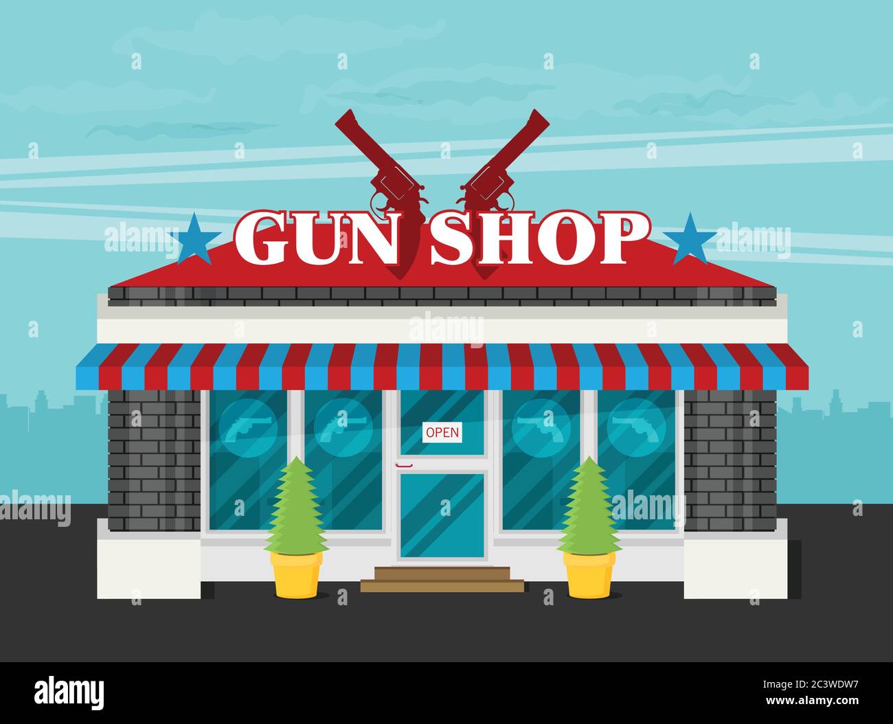 Rifle store Stock Vector Images - Alamy
