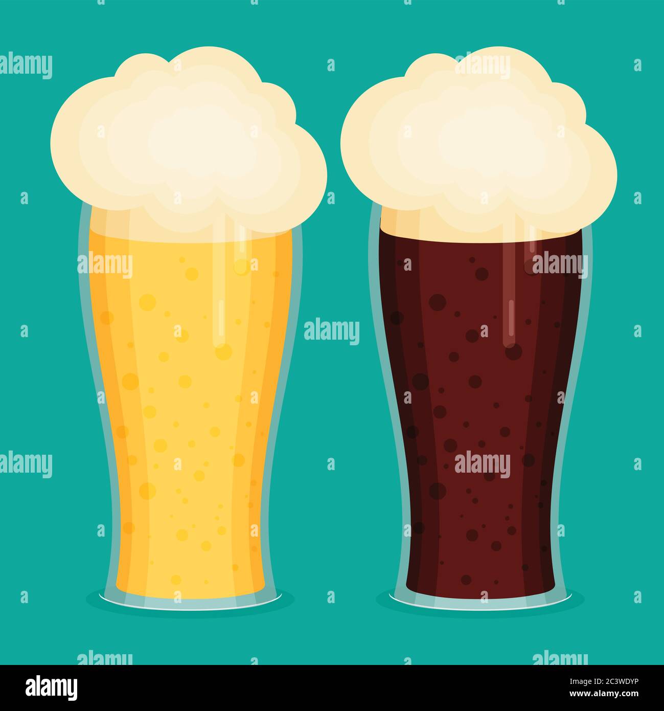 Beer. Cup. Flat vector Stock Vector Image & Art - Alamy