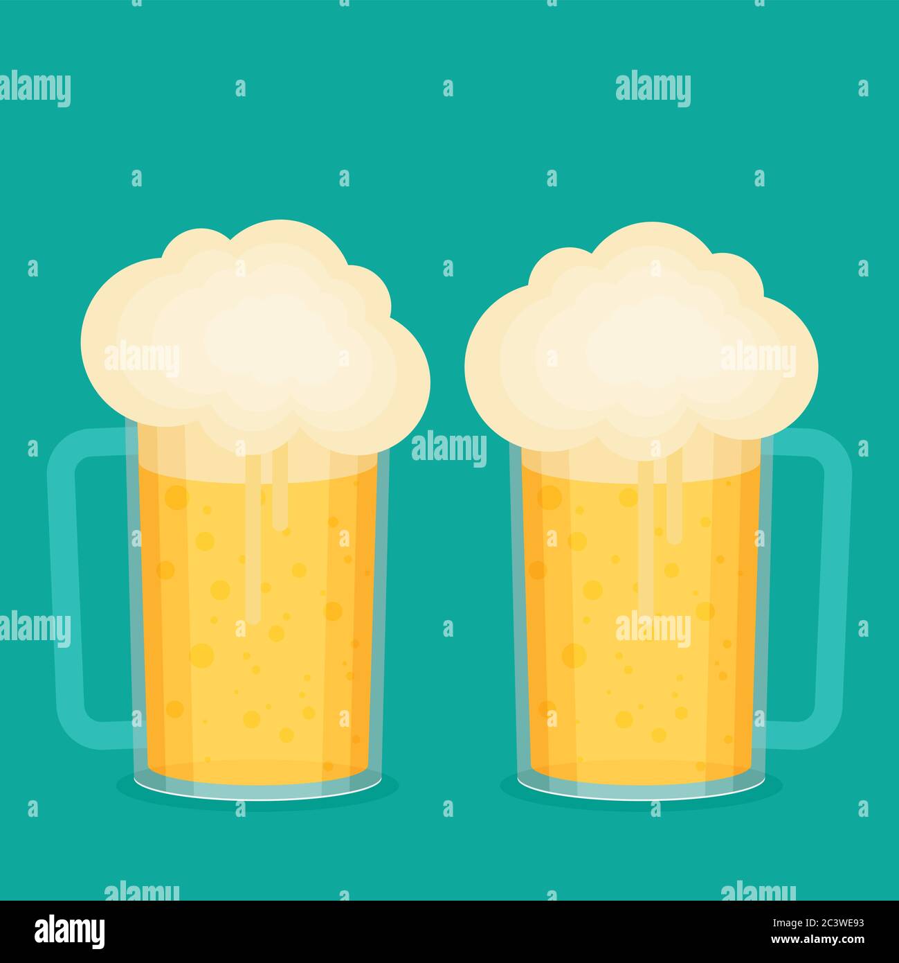 Beer. Cup. Flat vector Stock Vector Image & Art - Alamy