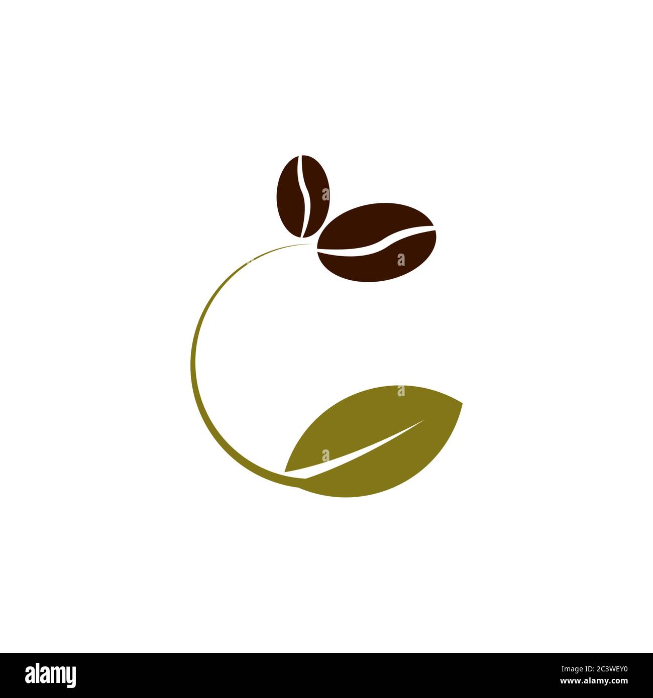 coffee beans plant vector design template illustration Stock Vector ...