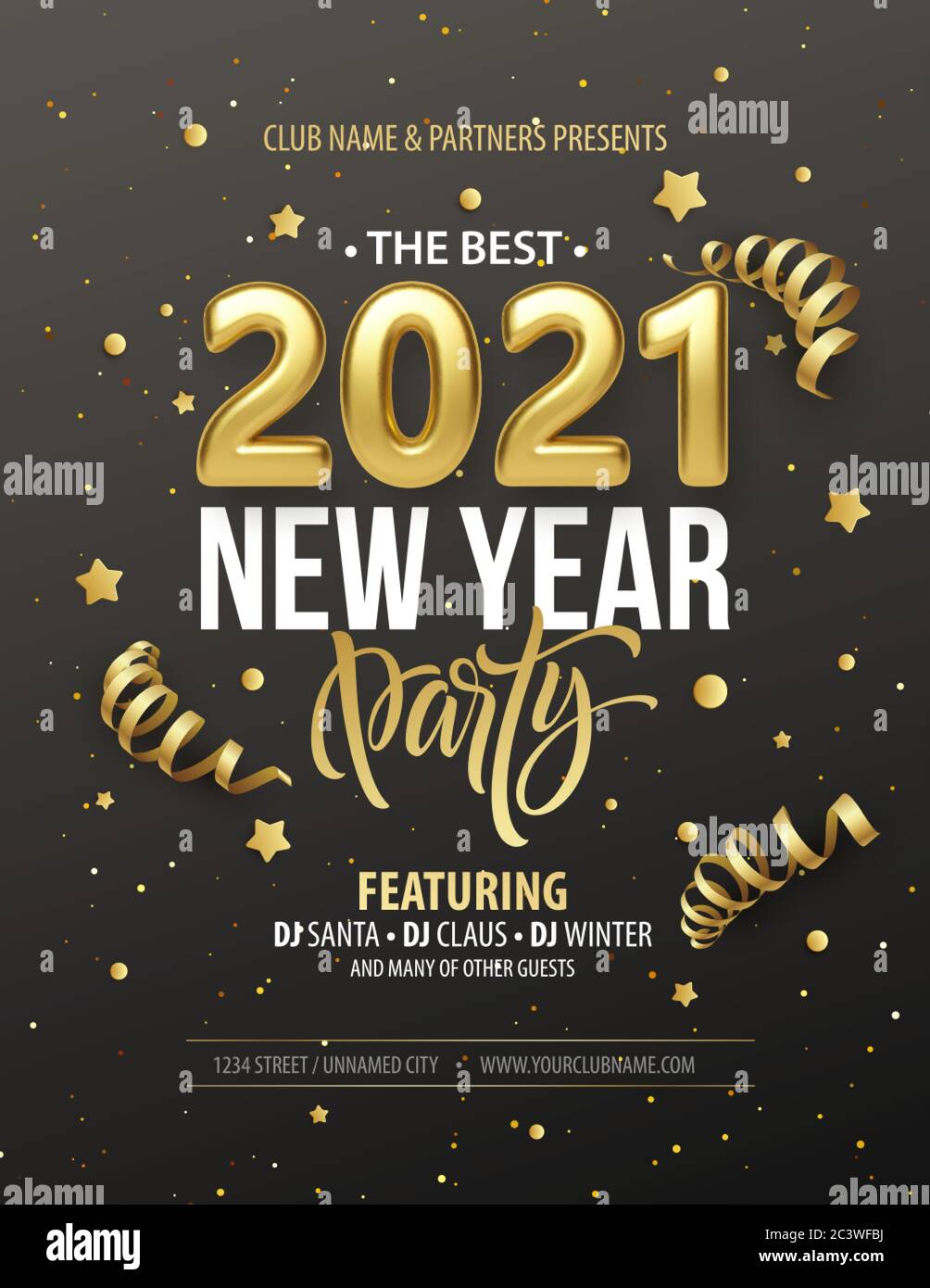 Year party at Stock Vector Images - Alamy