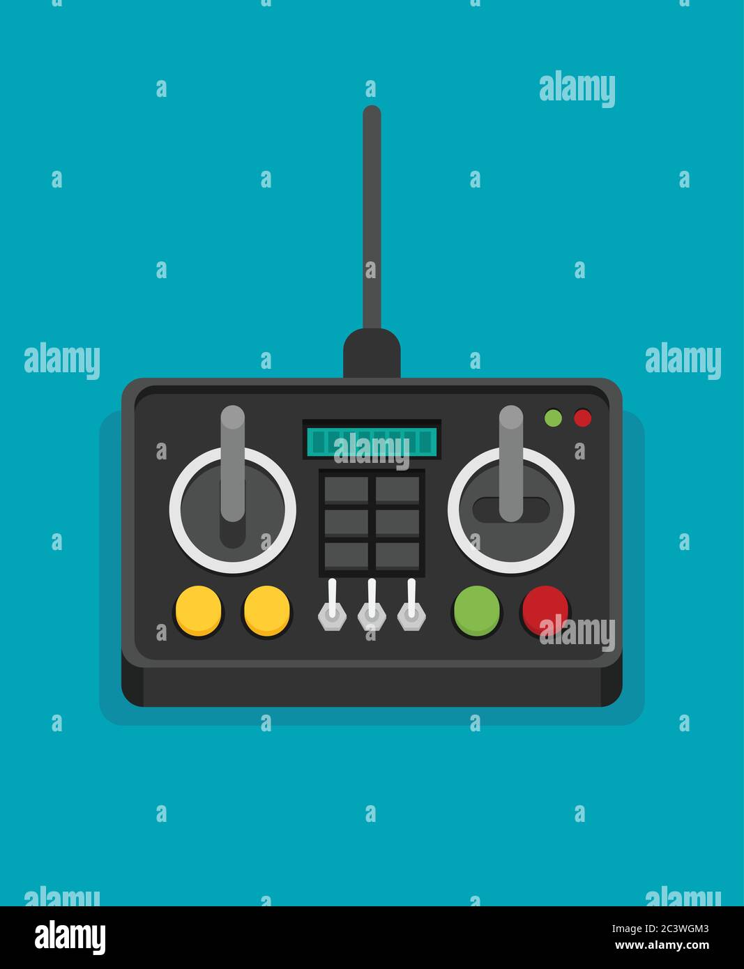 Radio remote control. Flat vector Stock Vector Image & Art - Alamy