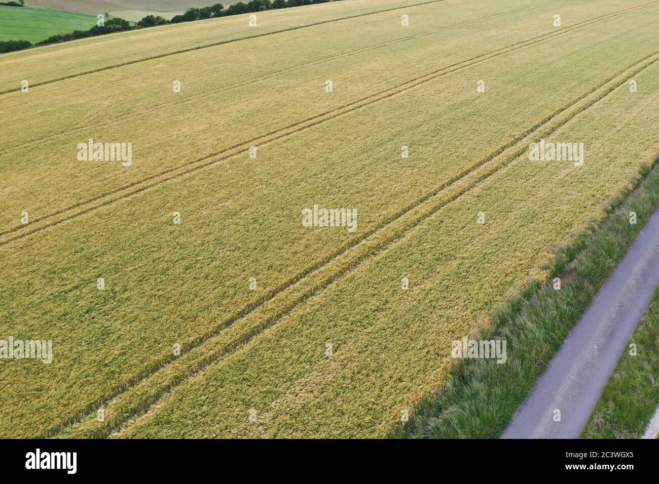 Aerial views of rolling farmland Stock Photo - Alamy