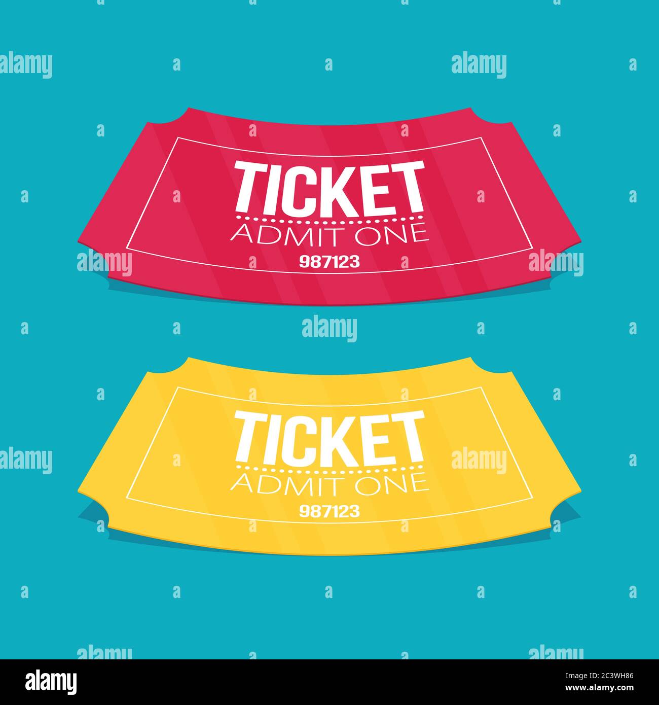 Tickets icon. Flat design. Vector illustration Stock Vector Image & Art ...
