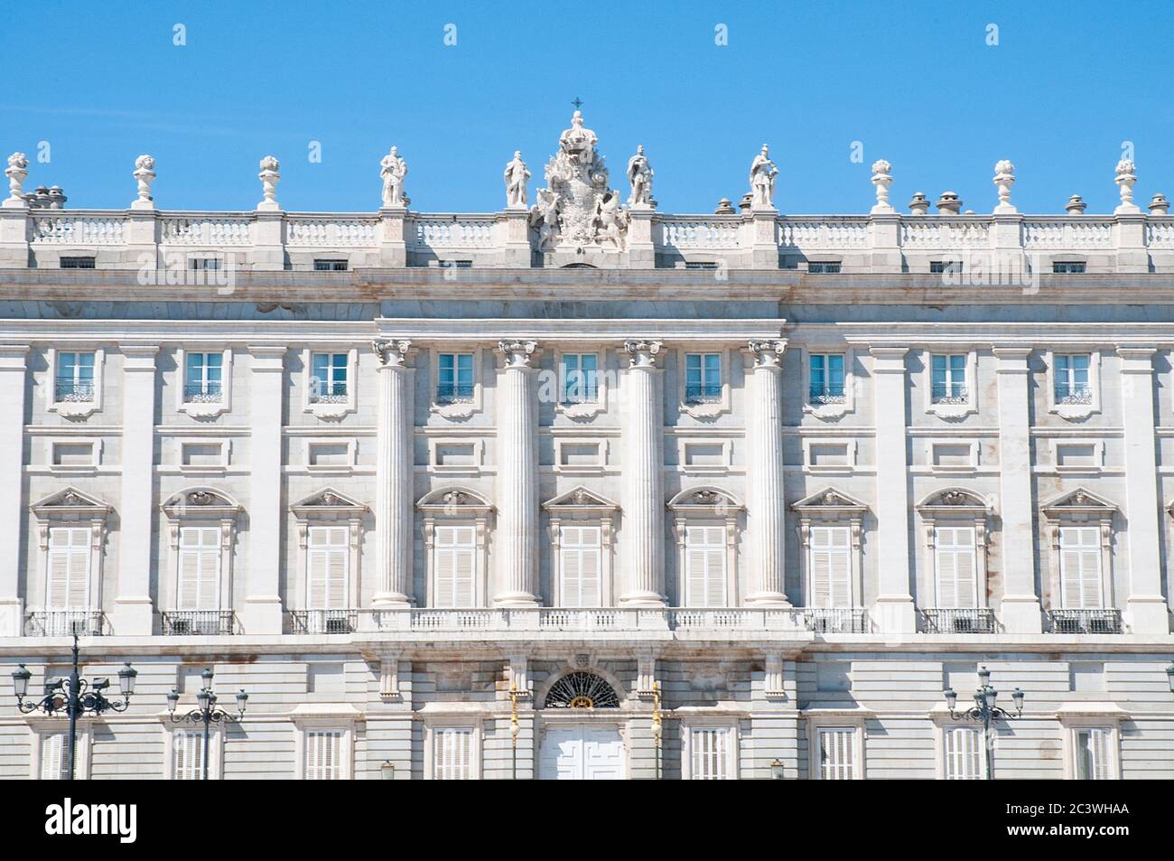 Facade of Royal Palace. Madrid, Spain Stock Photo - Alamy