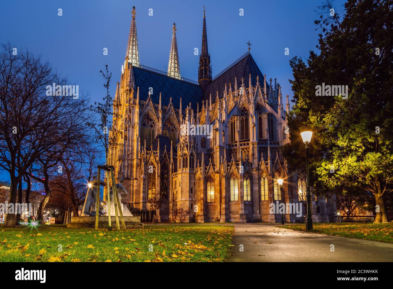 Gothic Church At Night
