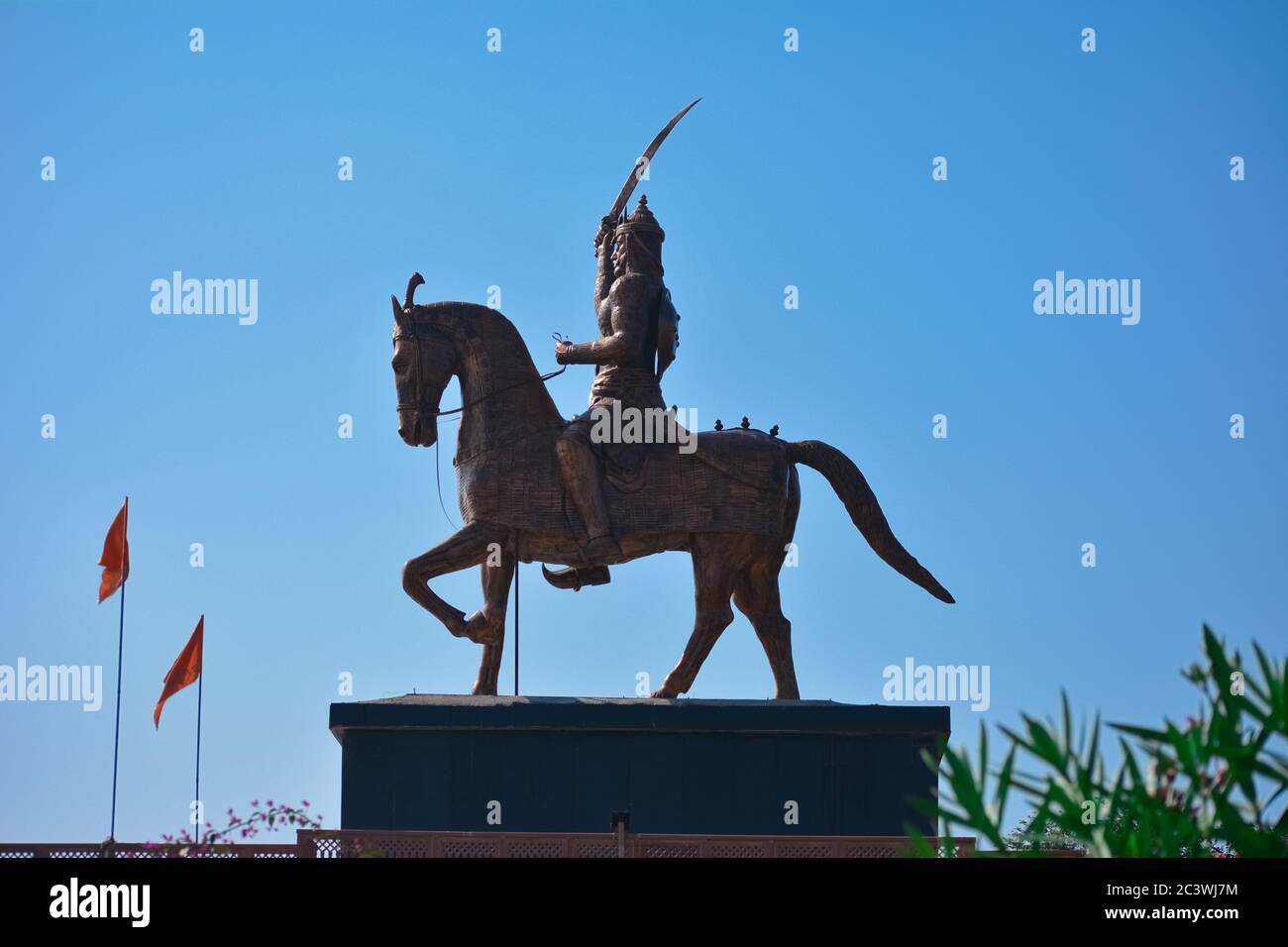 Statue of Maharaja Chhatrasal, Nowgong, Madhya Pradesh, India Stock ...