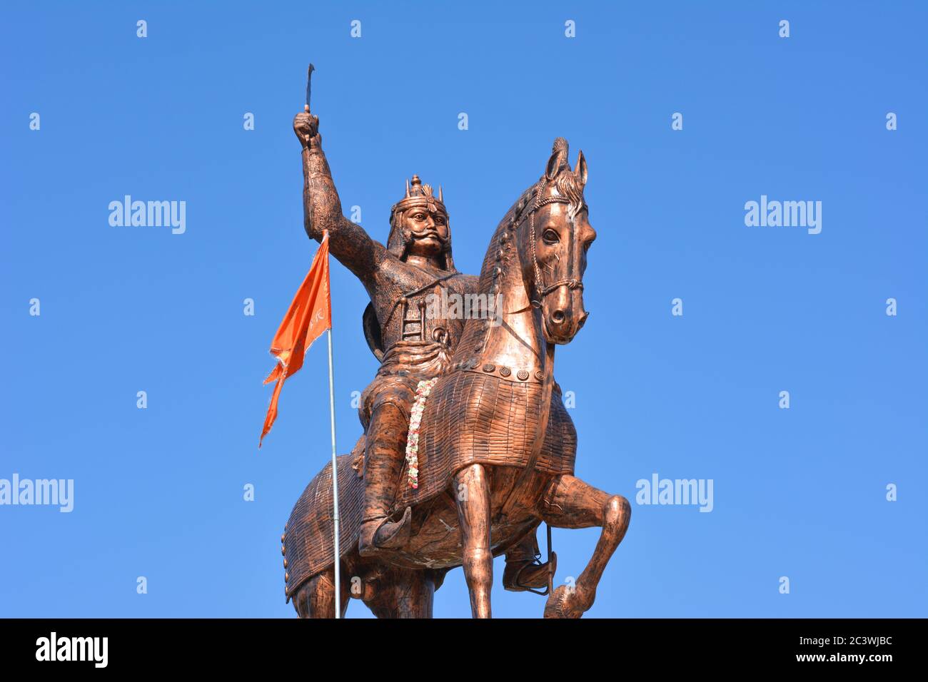 Statue of Maharaja Chhatrasal, Nowgong, Madhya Pradesh, India Stock ...