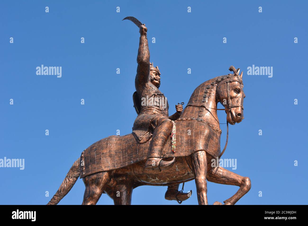 Statue of Maharaja Chhatrasal, Nowgong, Madhya Pradesh, India Stock ...