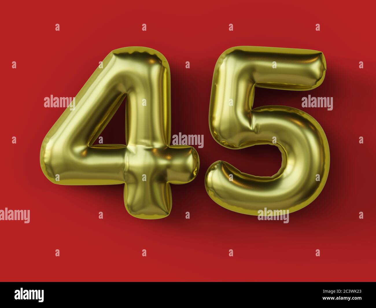 Happy birthday number 45 greeting hi-res stock photography and images ...