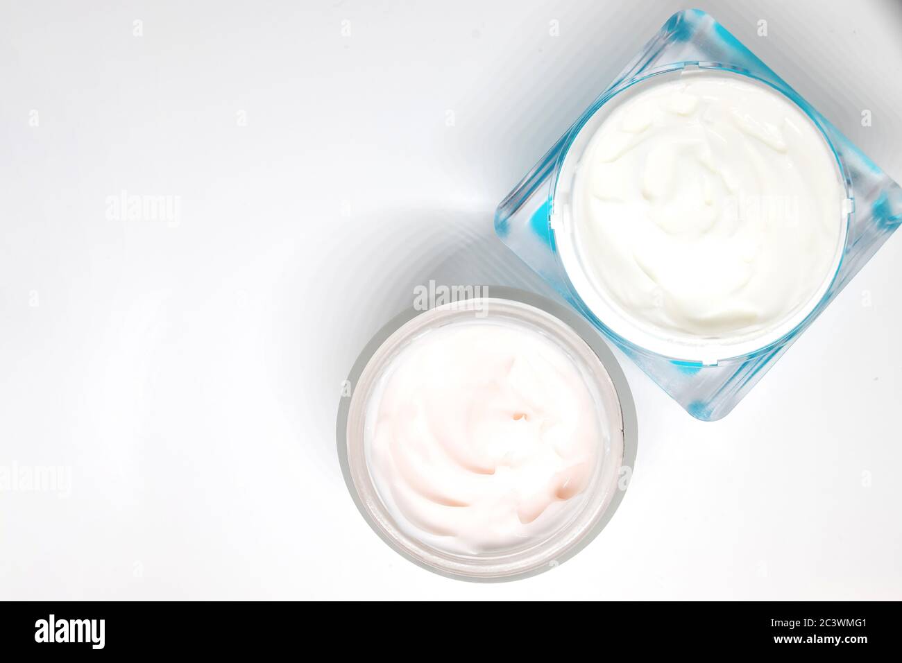 cosmetic cream in container isolated on white background. Jar with ...