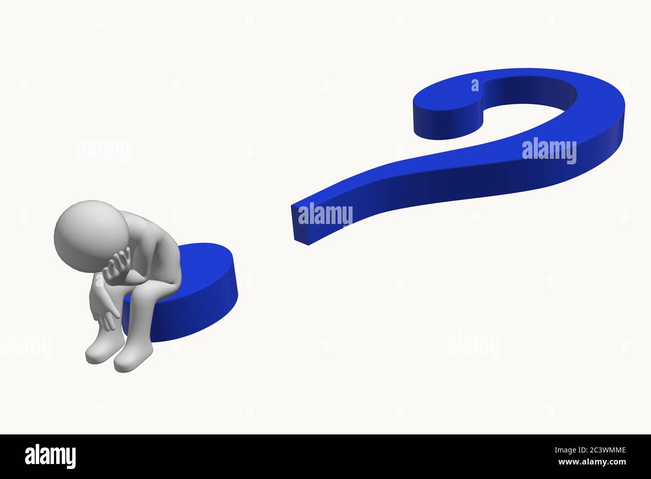 3d question mark hi-res stock photography and images - Alamy
