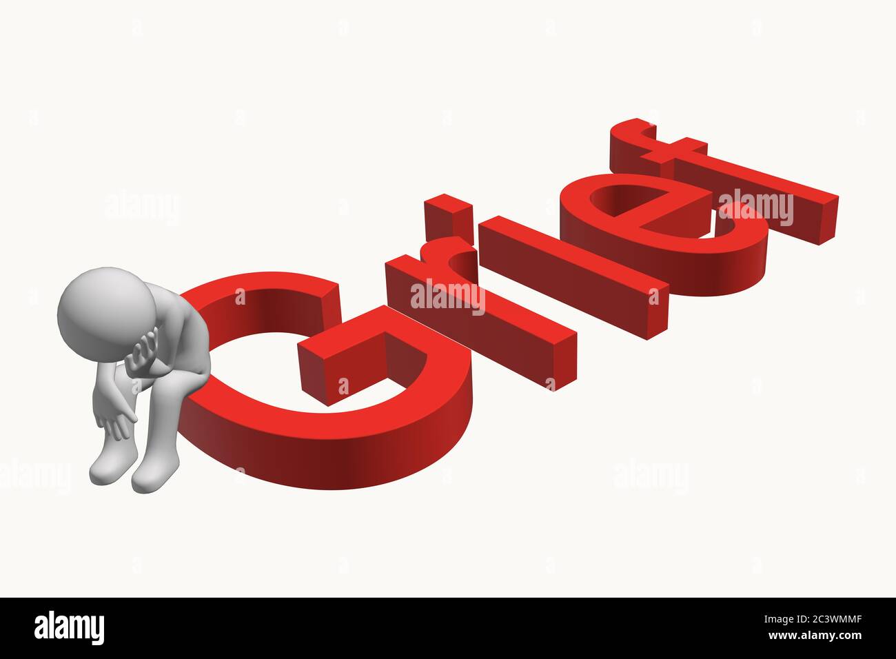 Grief cartoon hi-res stock photography and images - Alamy