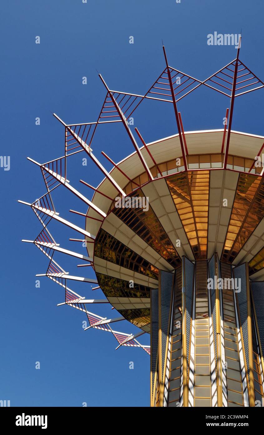 The Prayer Tower on the campus of Oral Roberts University in Tulsa ...