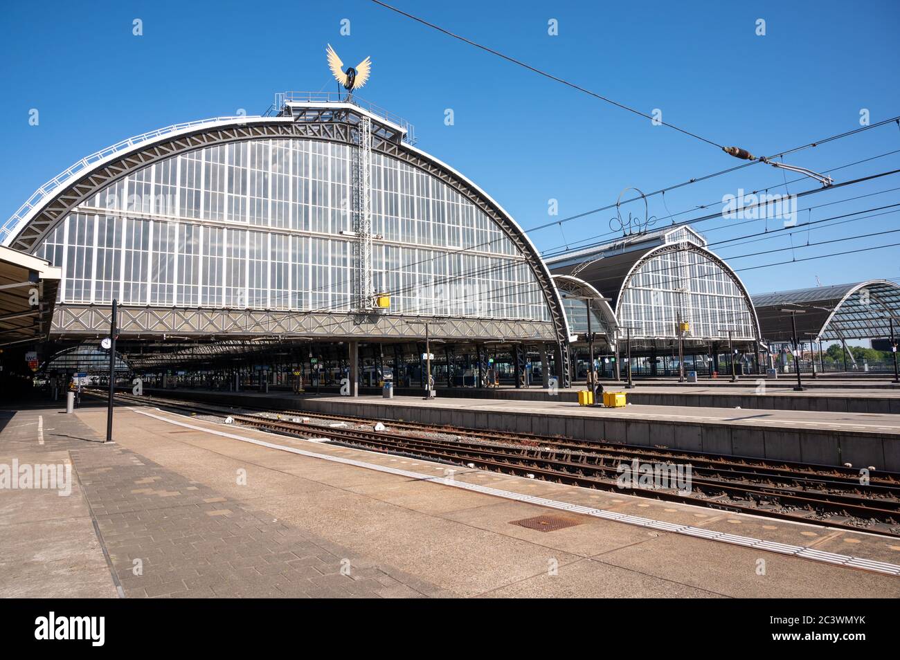 Empty platforms at Amsterdam Central Train station, Netherlands Stock ...