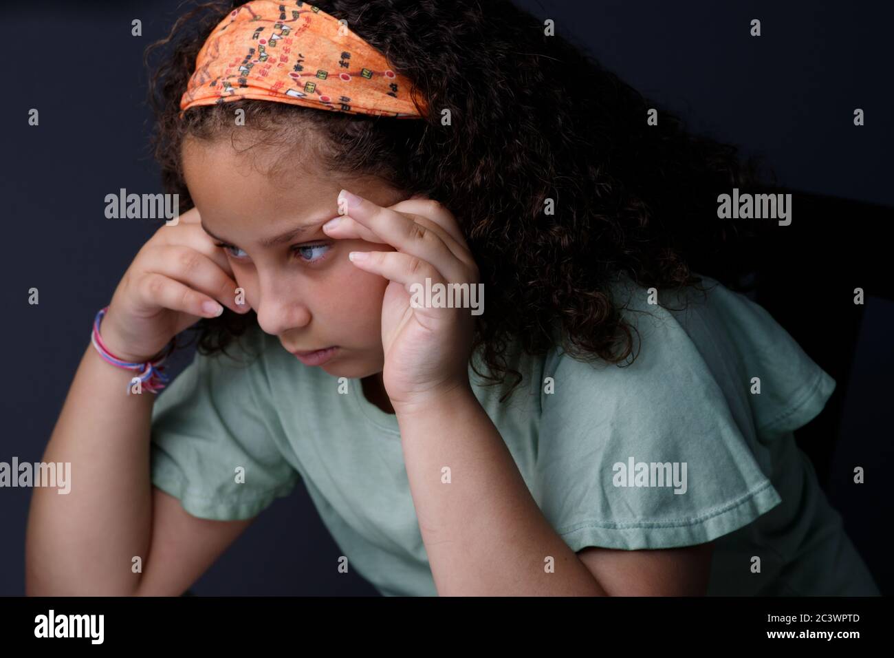 Sad and bored girl Stock Photo - Alamy