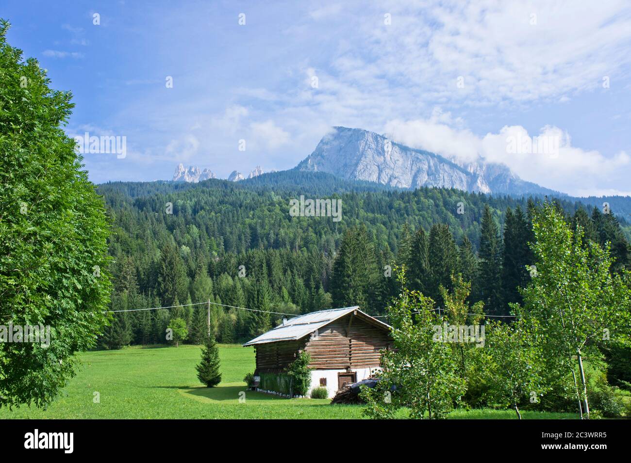 Natural landscape around Dolomites, Alps, Italy Stock Photo - Alamy