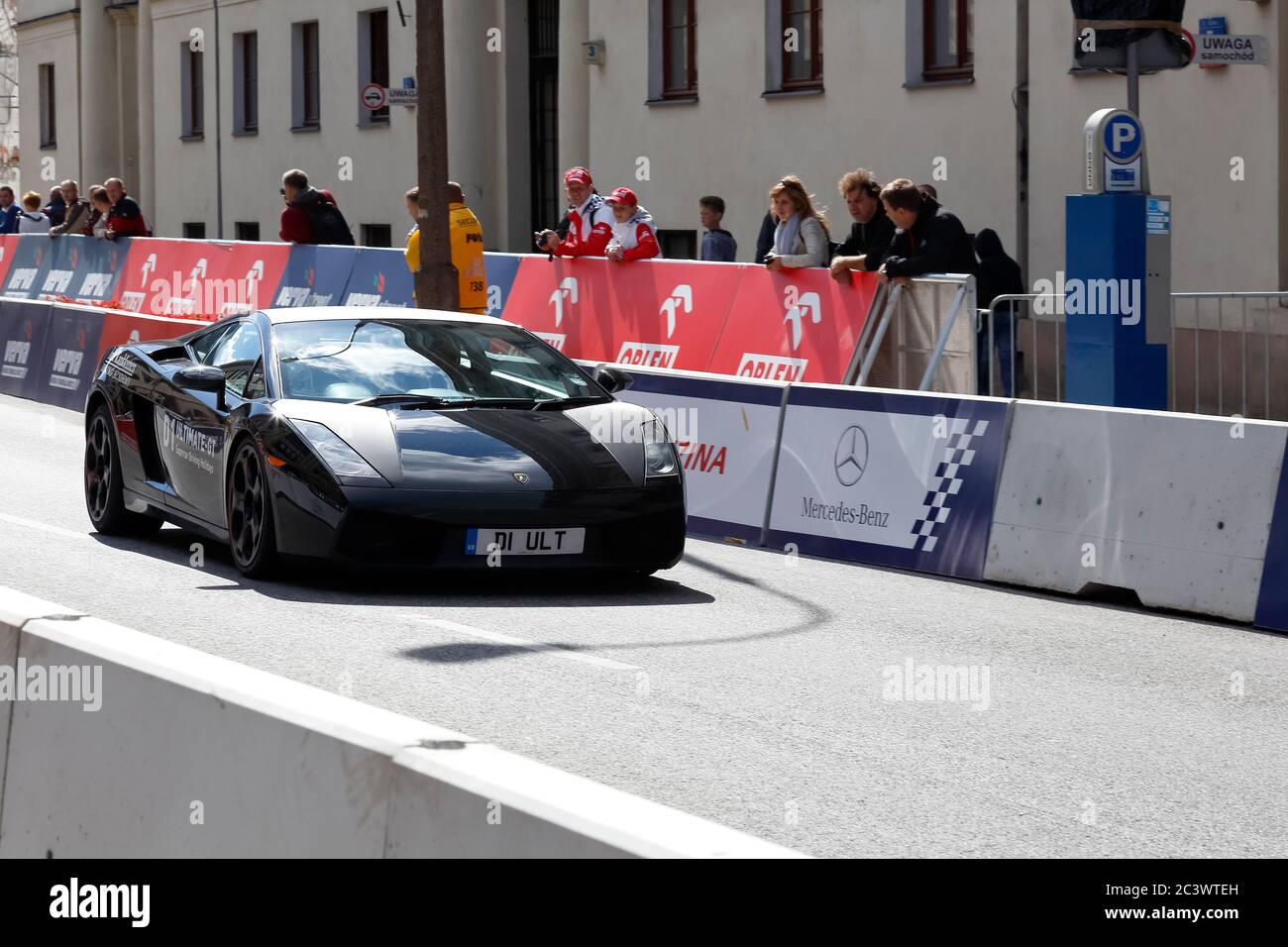 Warsaw, Poland - September 15, 2012: Racing car, Lamborghini during the ...