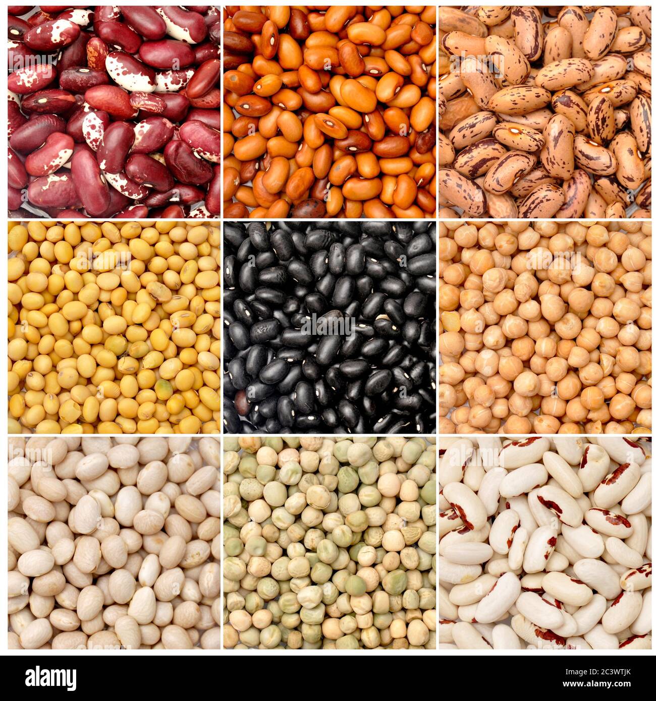 Colored beans. Variations and mix Stock Photo - Alamy