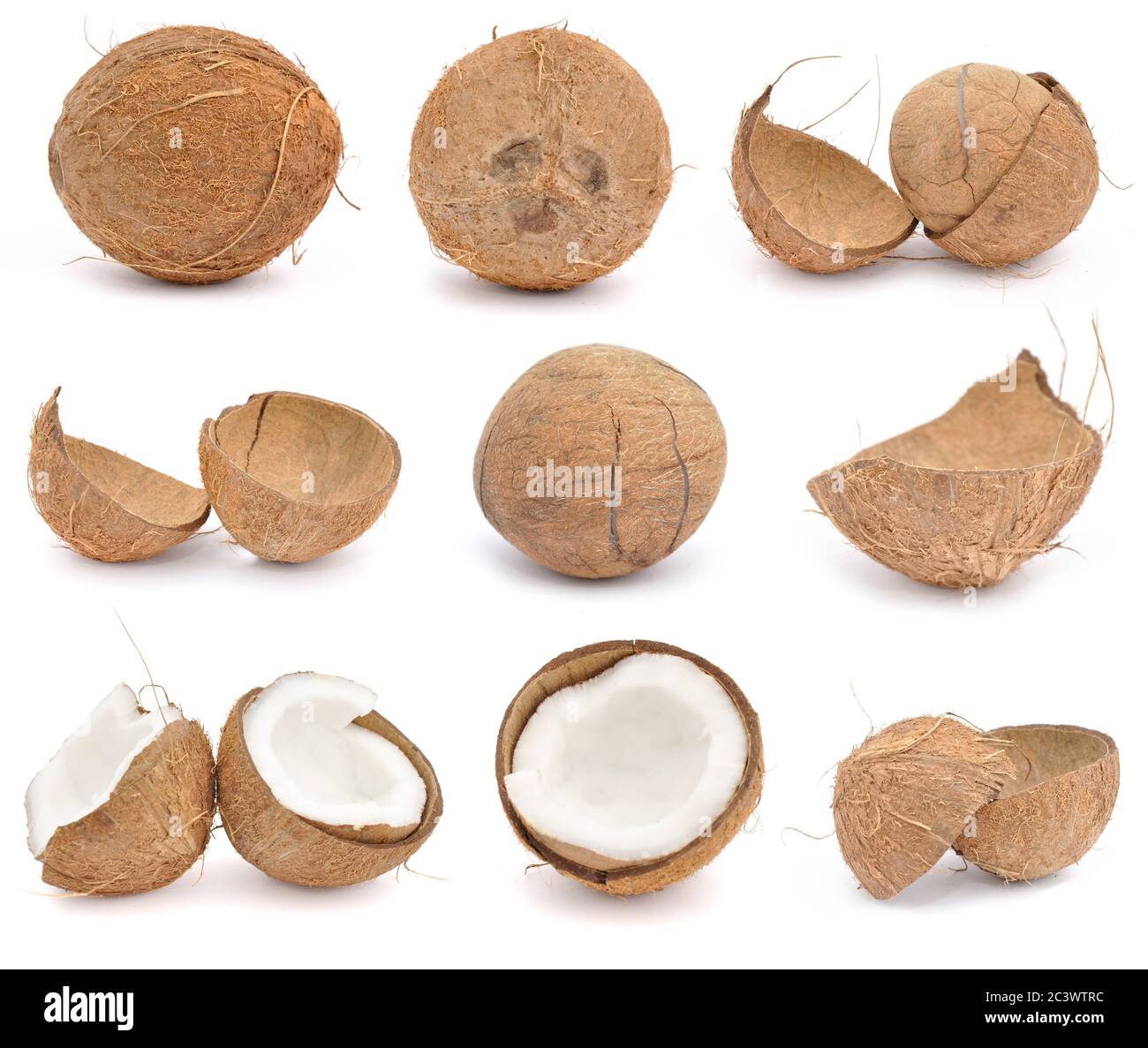 Coconut set hi-res stock photography and images - Alamy