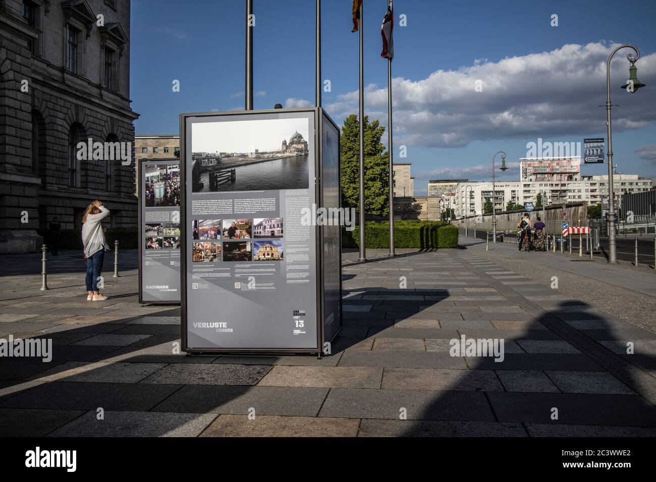 Niederkirchnerstrasse, formerly Prinz-Albrecht-Strasse, the site of ...